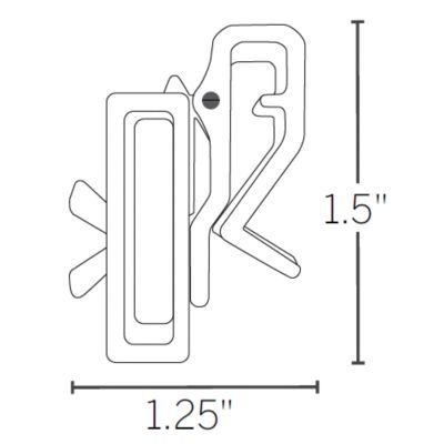 Hinge Valance Clip For Wood Motorized